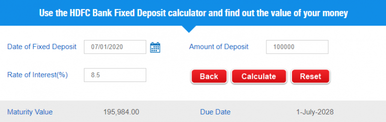 FD Calculator - Calculate Monthly Interest On Fixed Deposits - Moneycontain