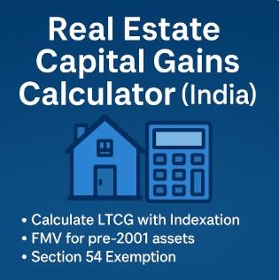 Real Estate Capital Gains Calculator India – Calculate LTCG With ...
